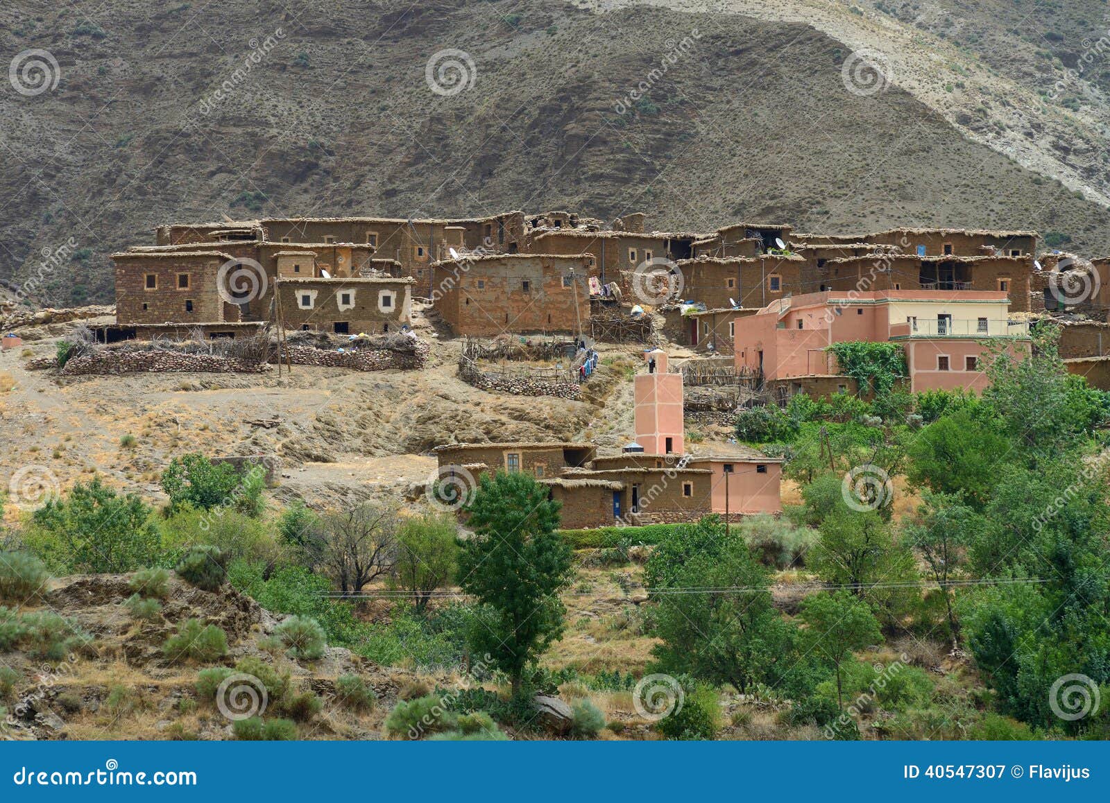 Atlas-Berge, Marokko stockbild. Bild von lehm, marokko - 40547307