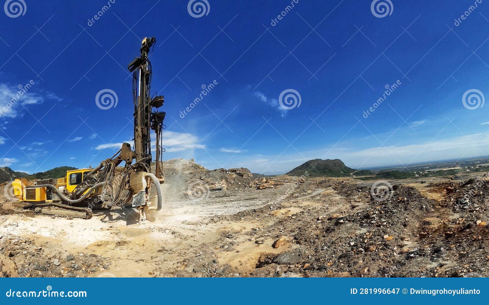 Atlas Copco Hydraulick Rock Drill Stock Image - Image of construction ...