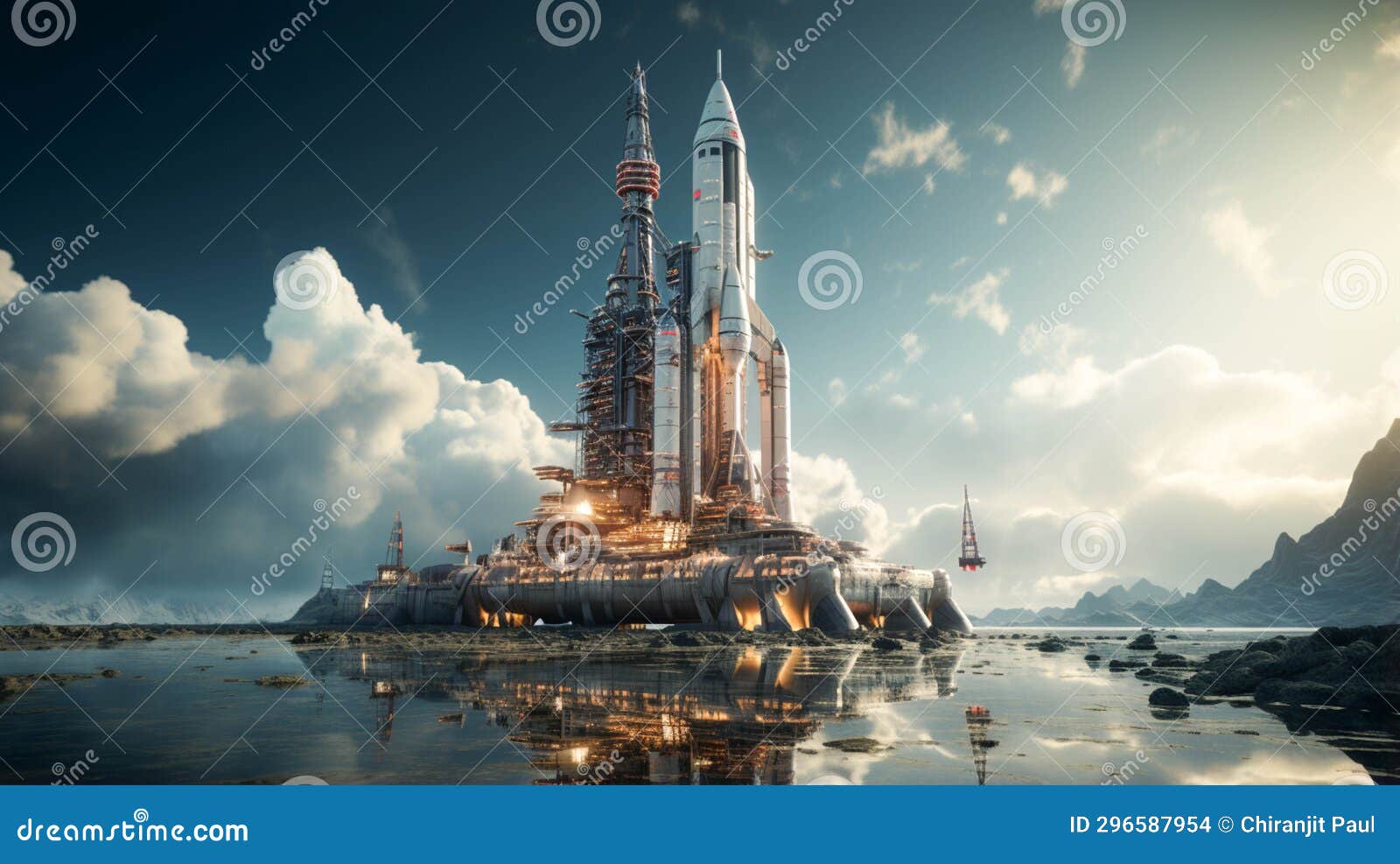 Atlas-5 Launch Close Up Front View Stock Photo - Image of vertical ...