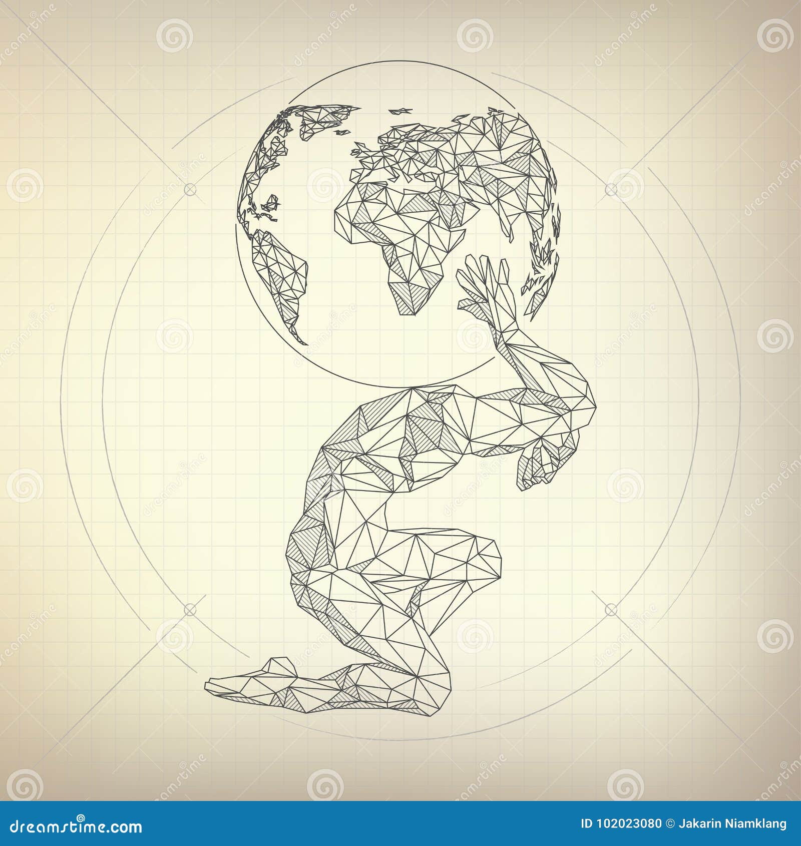 Atlas Man stock vector. Illustration of carrying, futuristic - 102023080