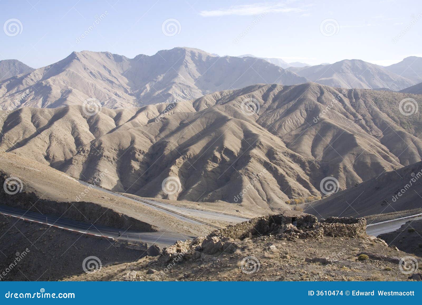Atlas mountains stock photo. Image of nature, route, barren - 3610474