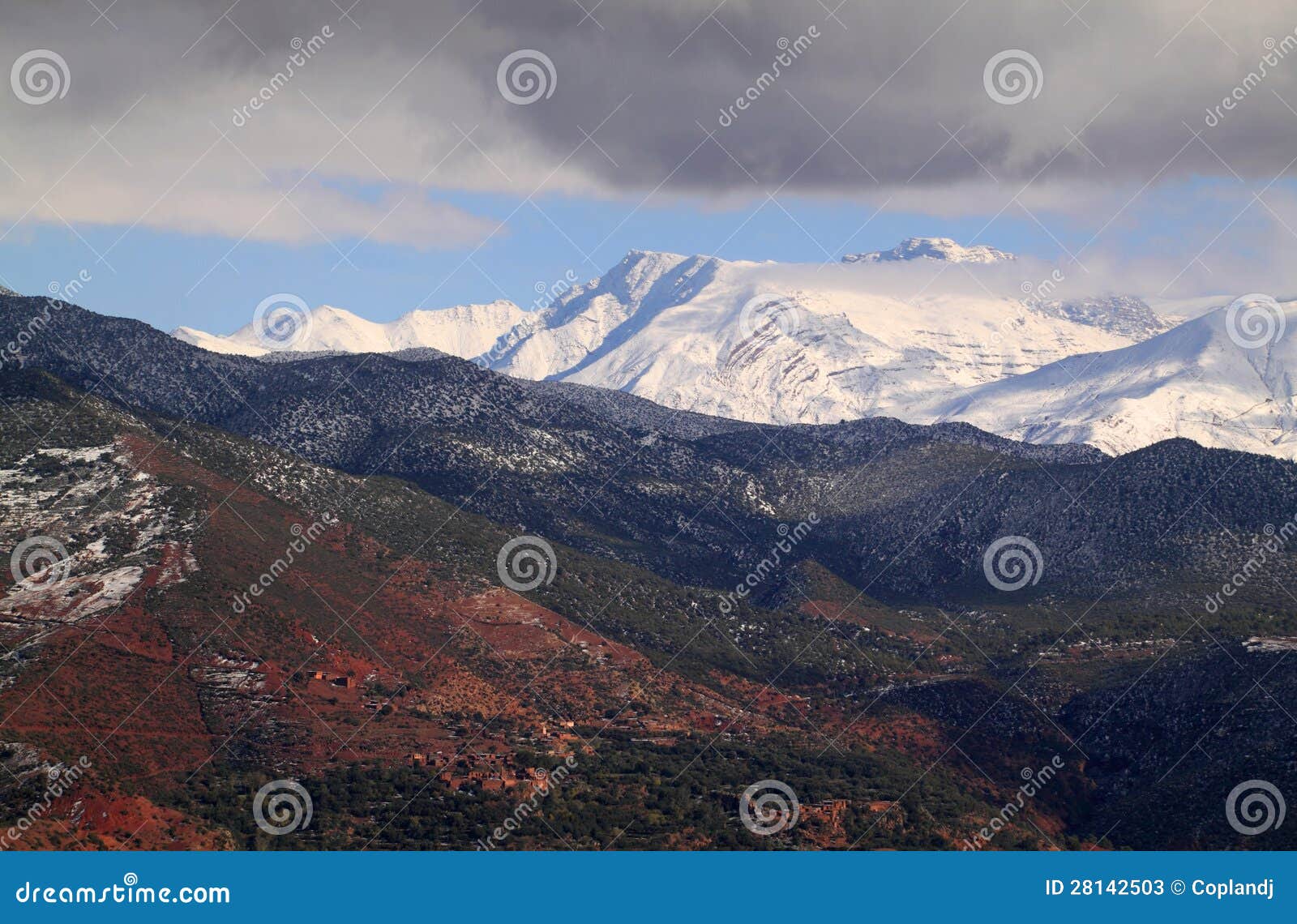 Atlas Mountains Marrakesh - Ouarzazate. Stock Image - Image of morocco ...