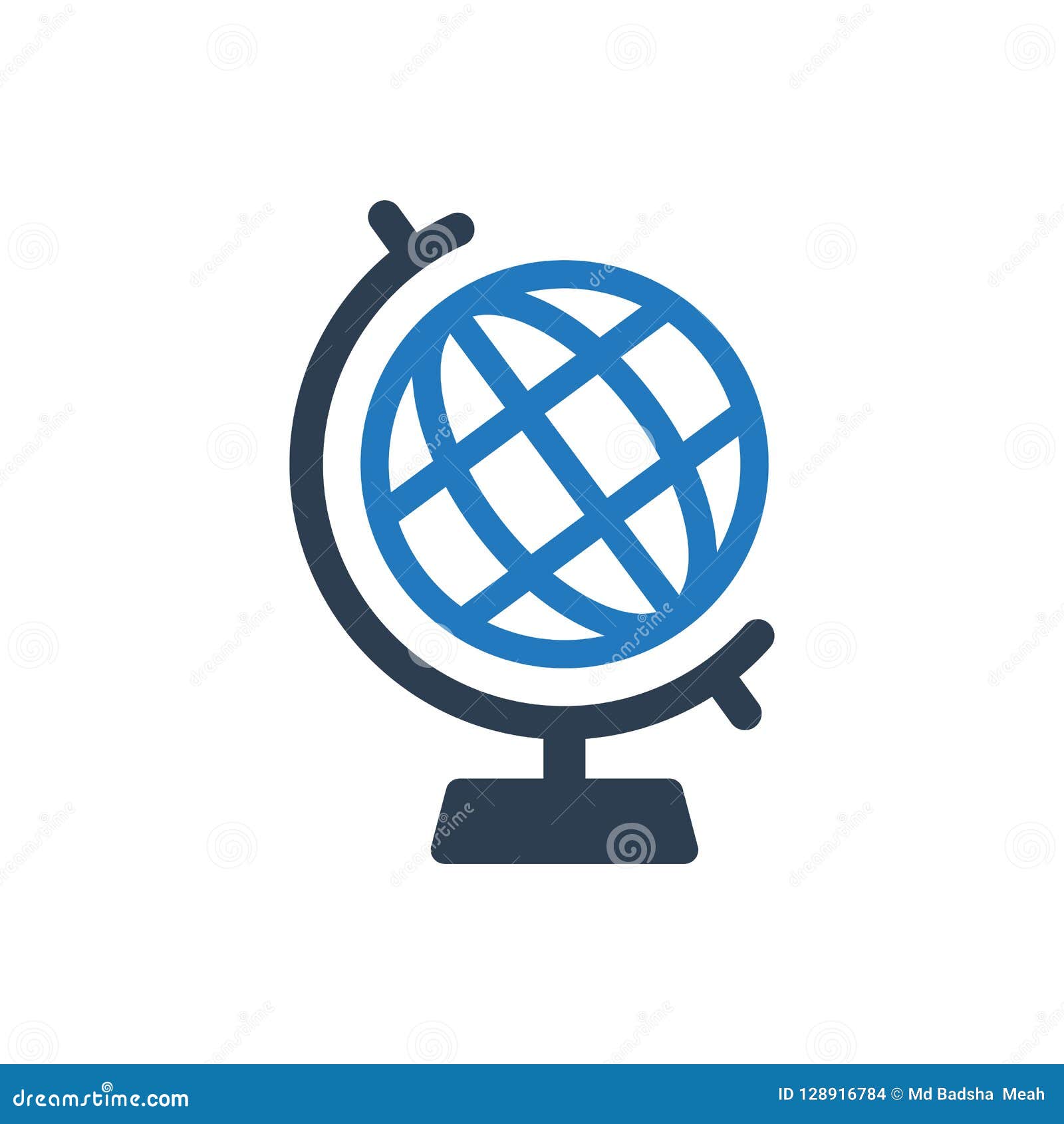Atlas vector icon stock vector. Illustration of symbol - 128916784