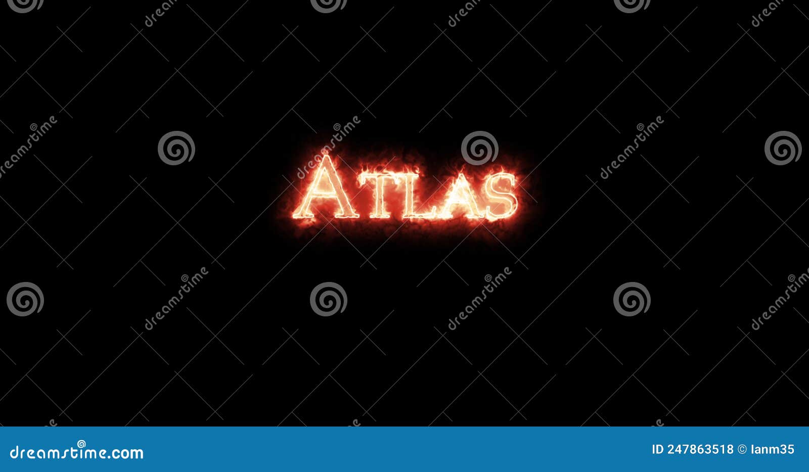 Atlas Written with Fire. Loop Stock Footage - Video of glow, conflict ...