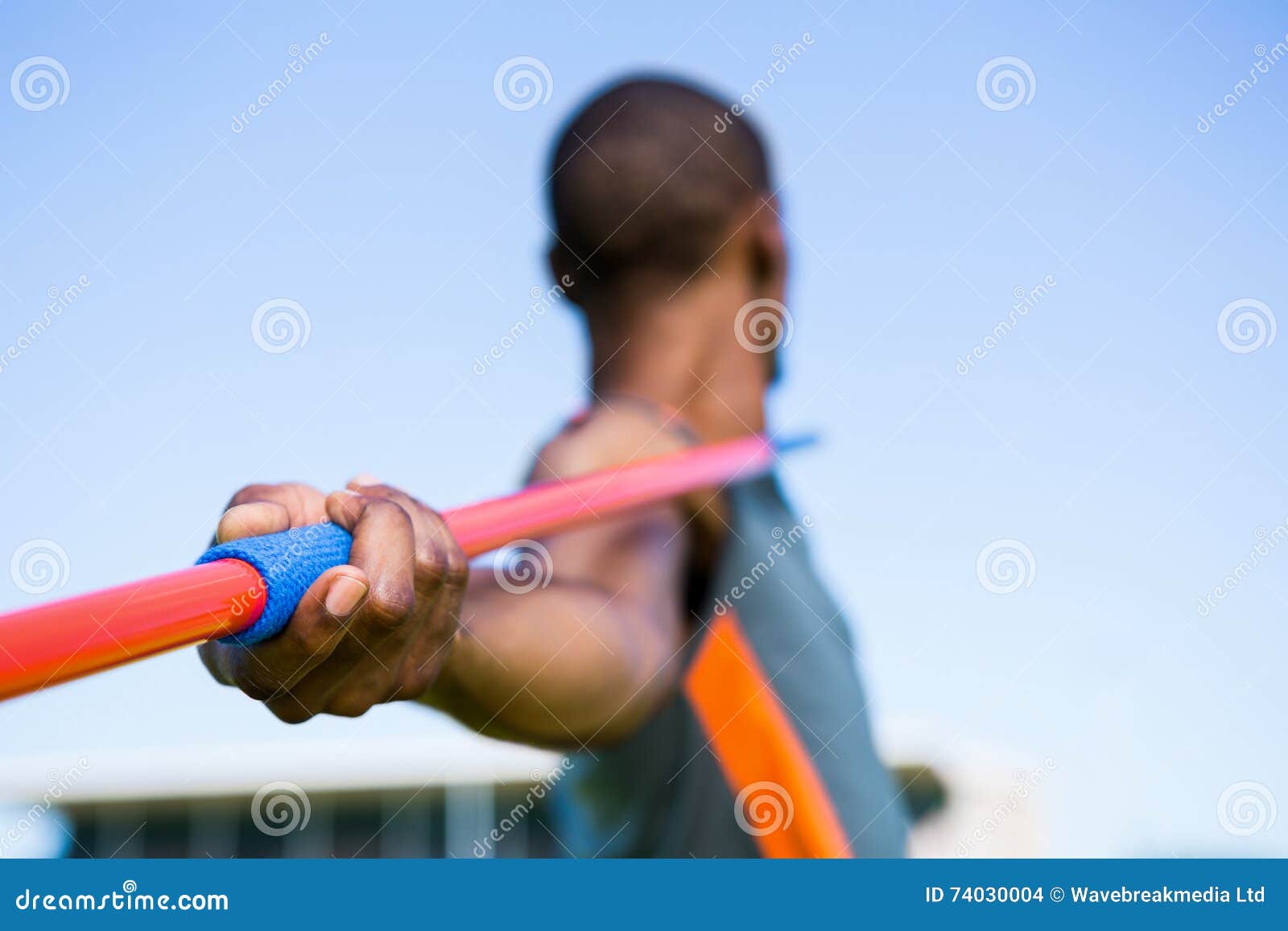 Atleet about To Throw Een Speer Stock Foto - Image of mannetje, mens ...