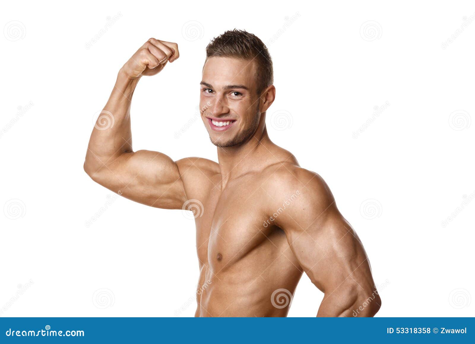 Atleta bem treinado novo foto de stock. Imagem de atlético - 53318358