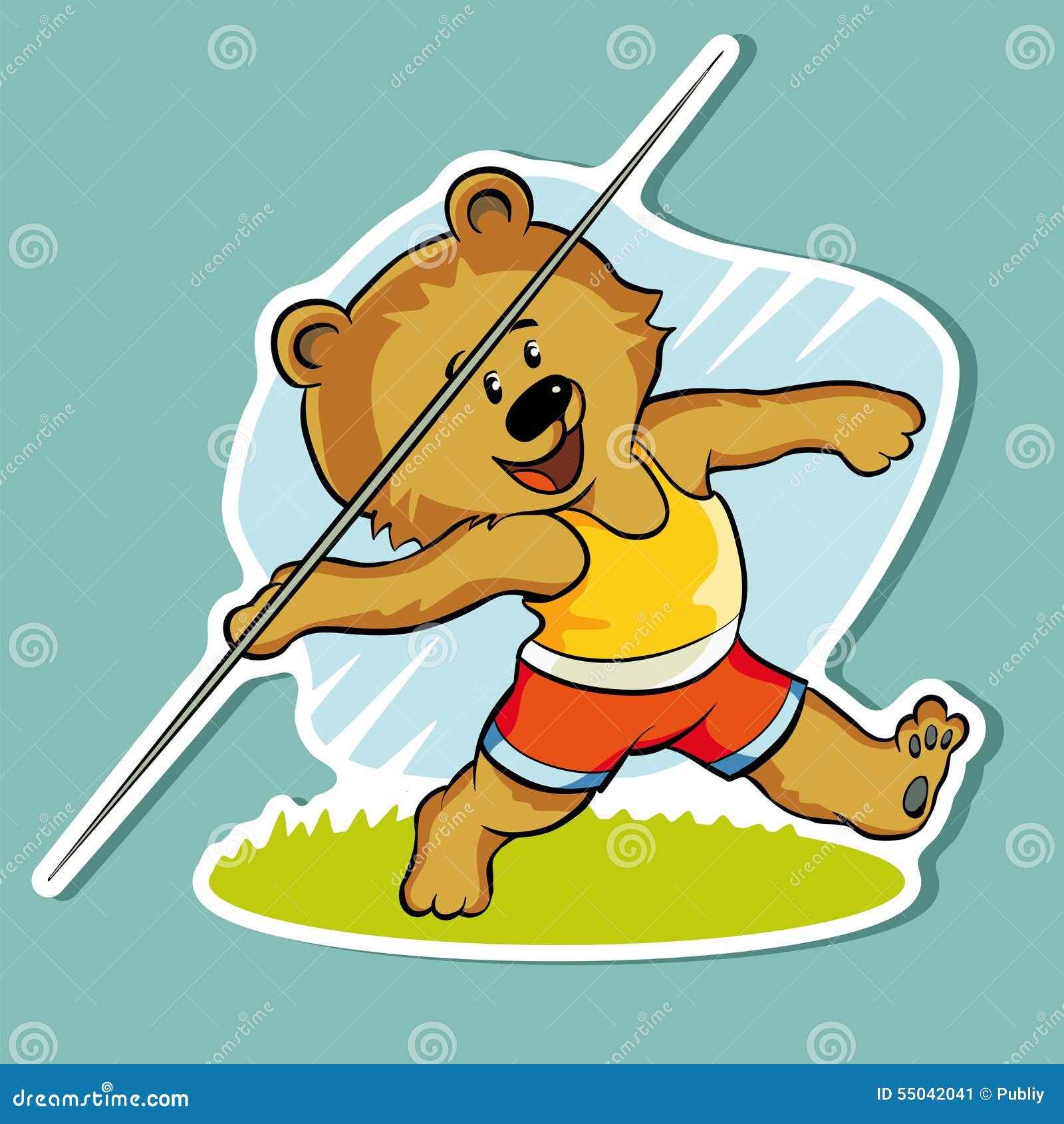 Atletiek vector illustratie. Illustration of teken, draag - 55042041