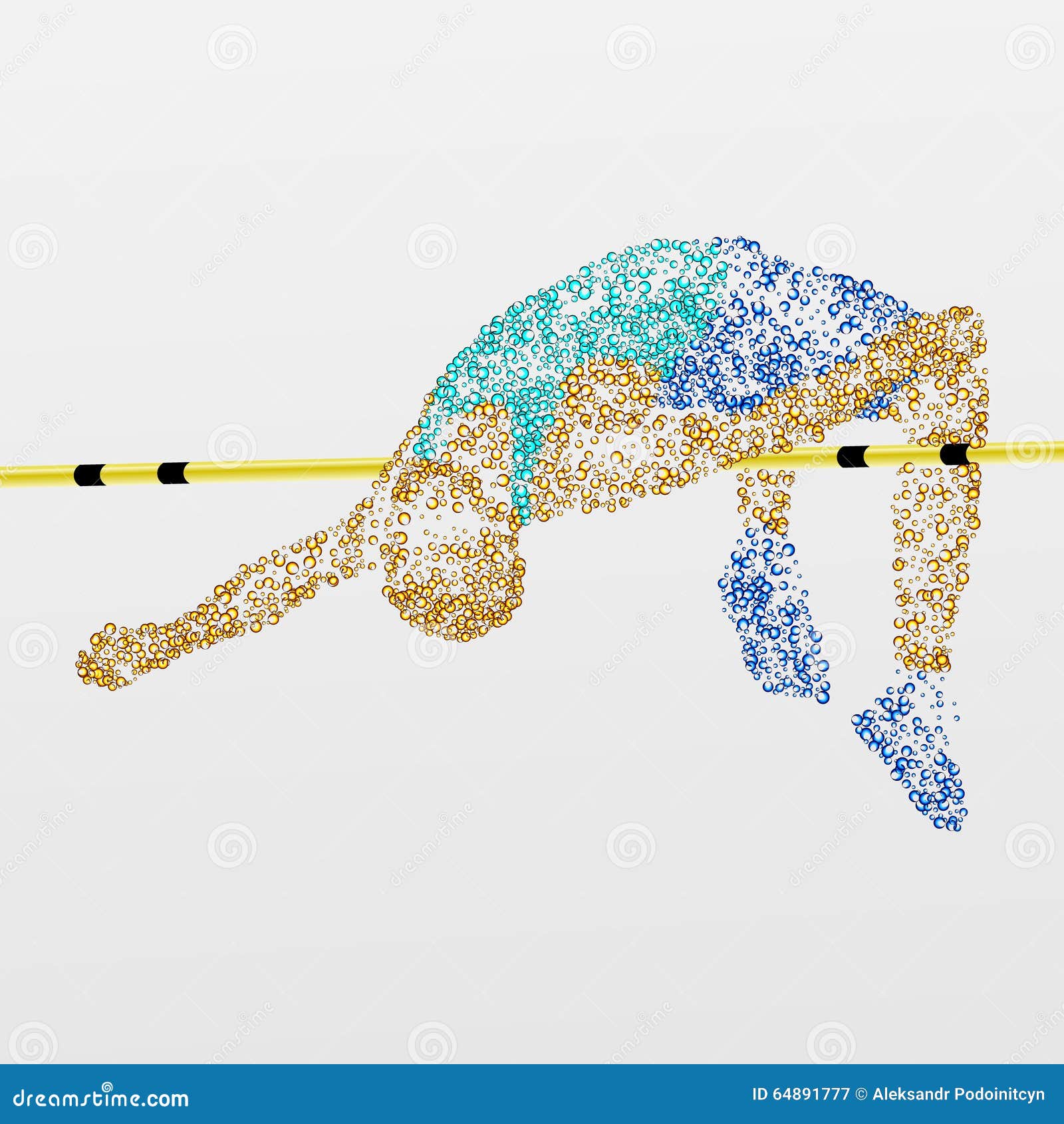 Atletiek, Hoogspringen, De Concurrentie Stock Illustratie ...