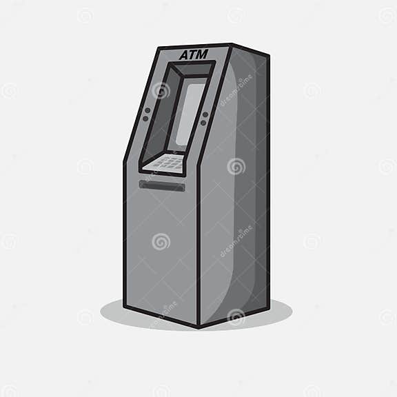 Vector Cartoon ATM Machine Illustration Vector for Designs Stock Vector ...