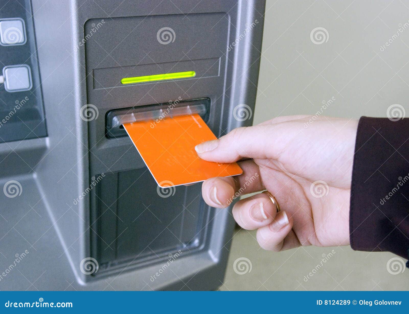 ATM Access stock image. Image of withdrawal, machine, debit - 8124289