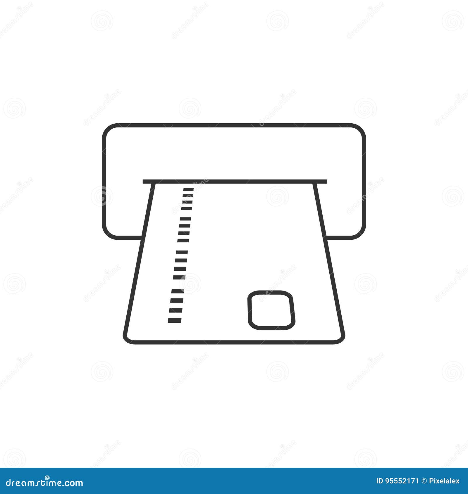 Atm card slot stock vector. Illustration of automated - 95552171