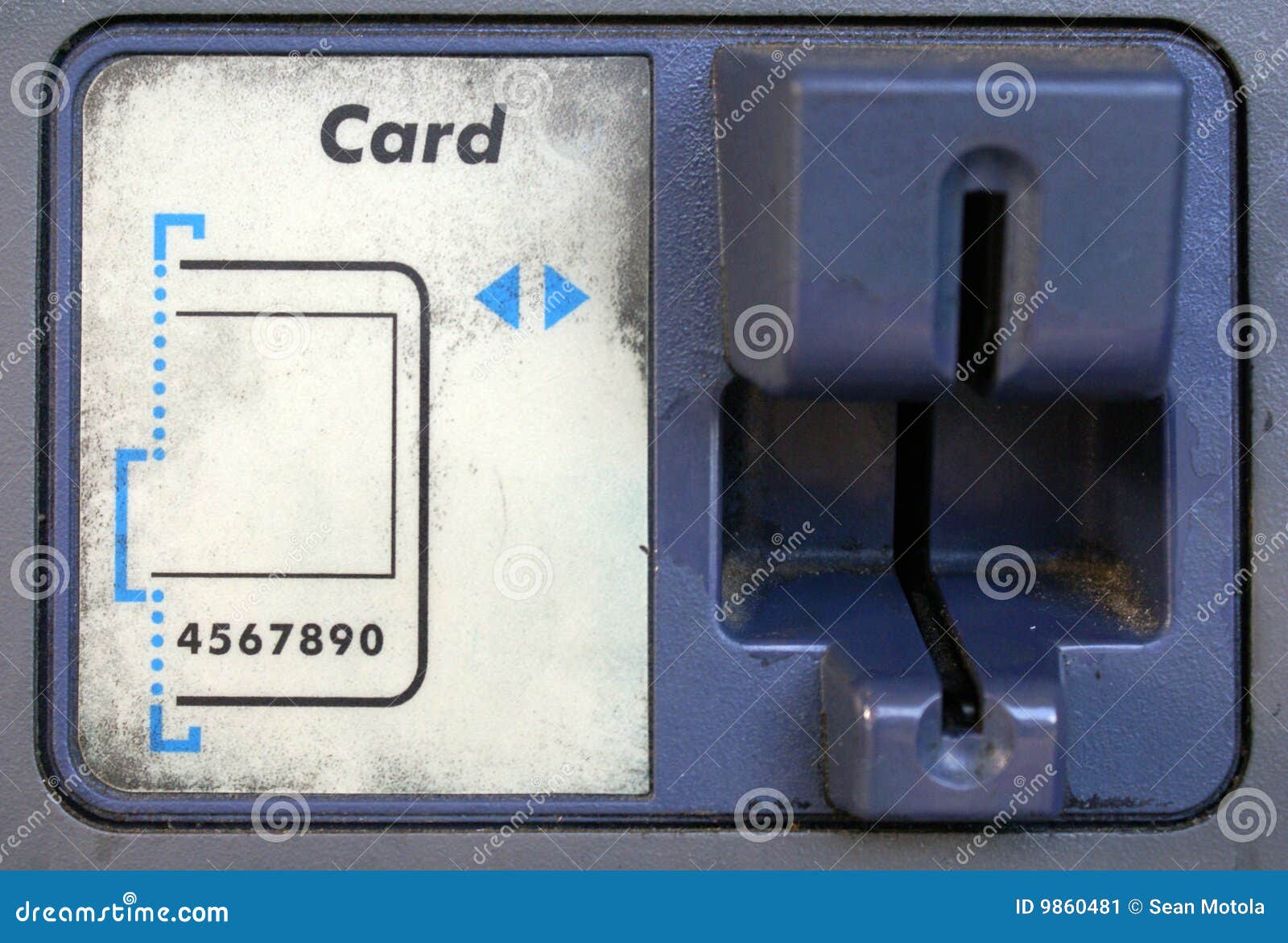 ATM Card Swipe stock image. Image of electronics, dirty - 9860481