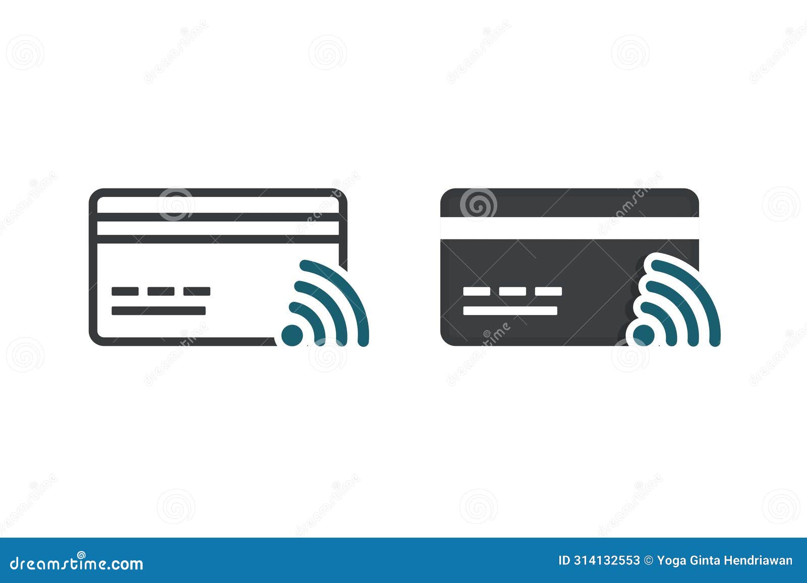Atm Card Wireless. Illustration Vector Stock Vector - Illustration of ...