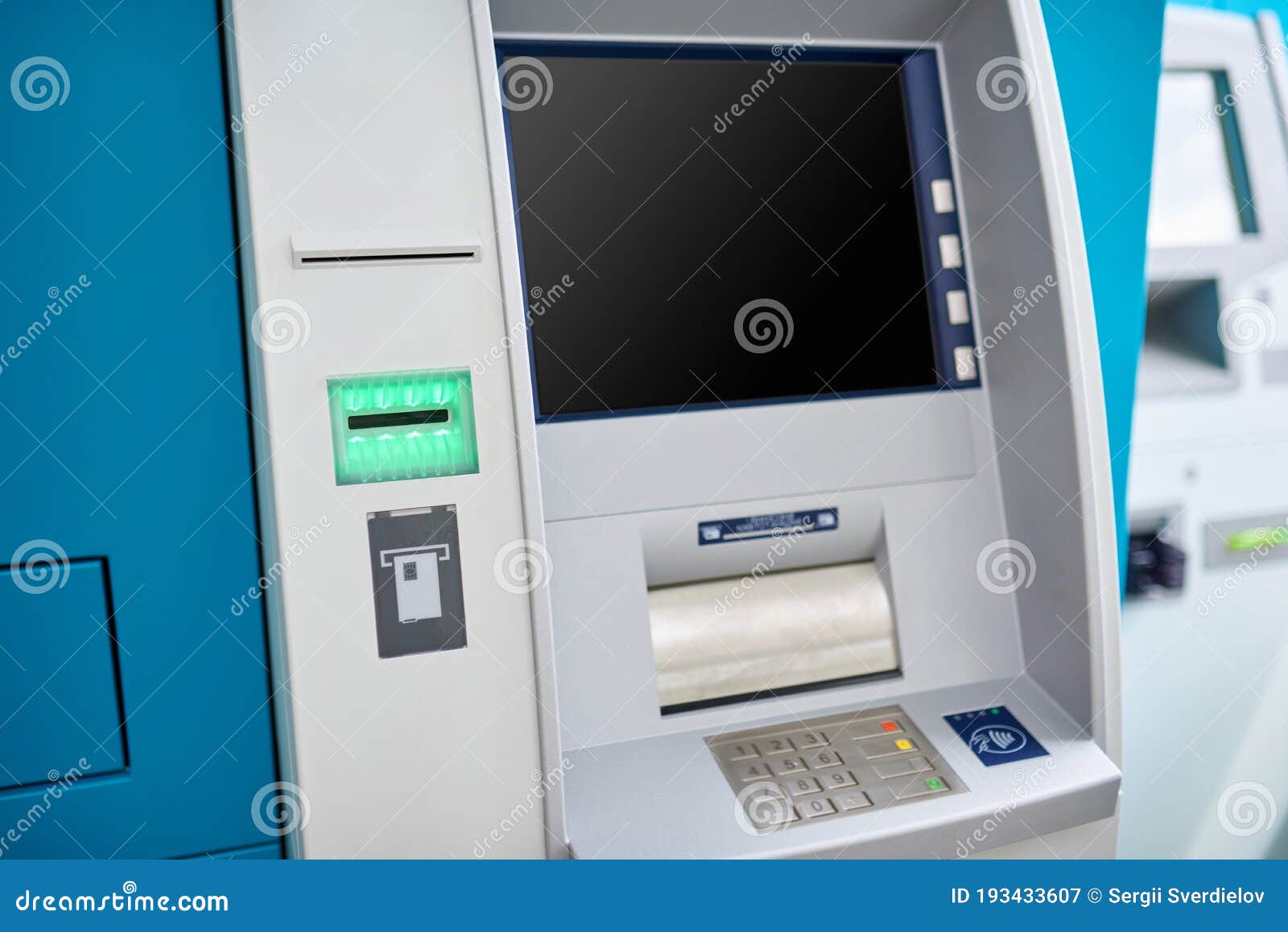 ATM Cash Machine, Operating and Functional, No People Around Editorial ...
