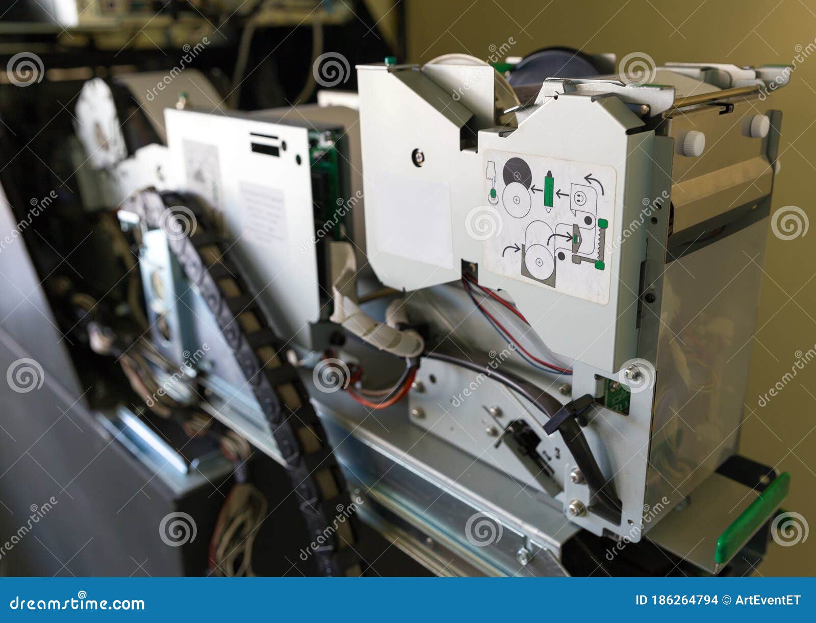 ATM device card reader stock photo. Image of device - 186264794