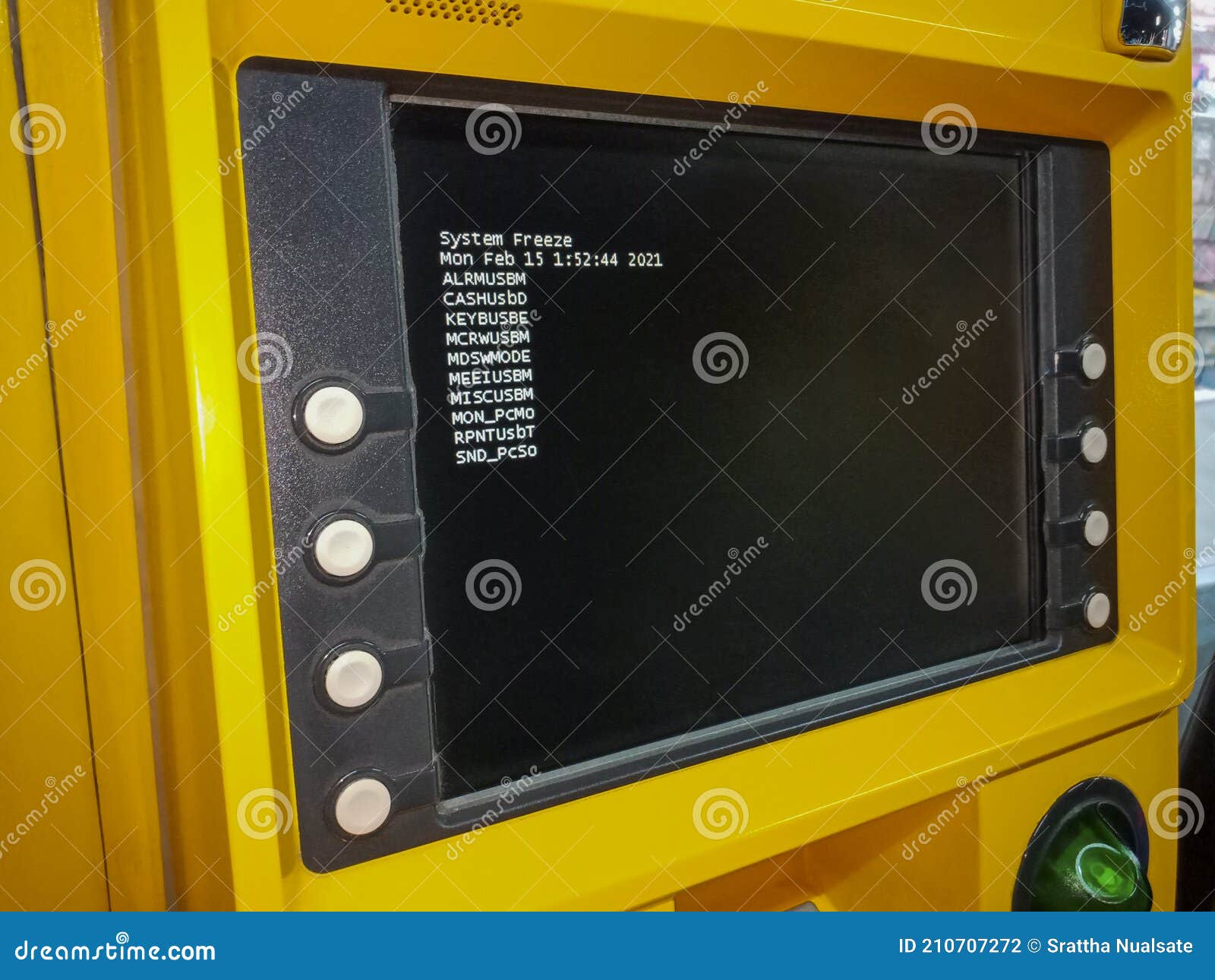 ATM Display Showing System Operation Error Editorial Photography ...