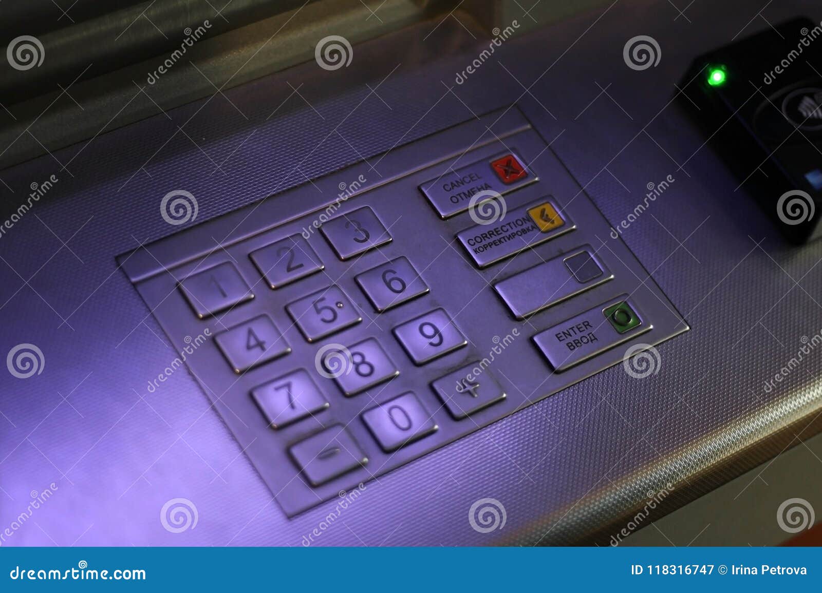 ATM EPP keyboard stock image. Image of credit, card - 118316747