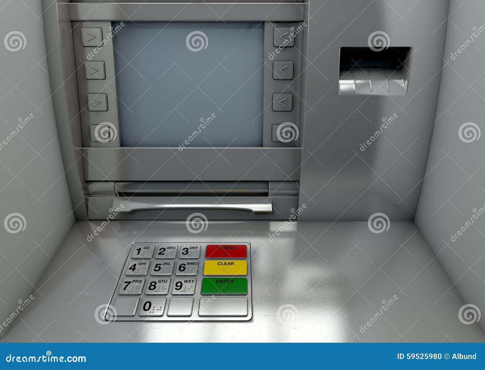 Atm Facade Closeup stock photo. Image of blank, keyboard - 59525980