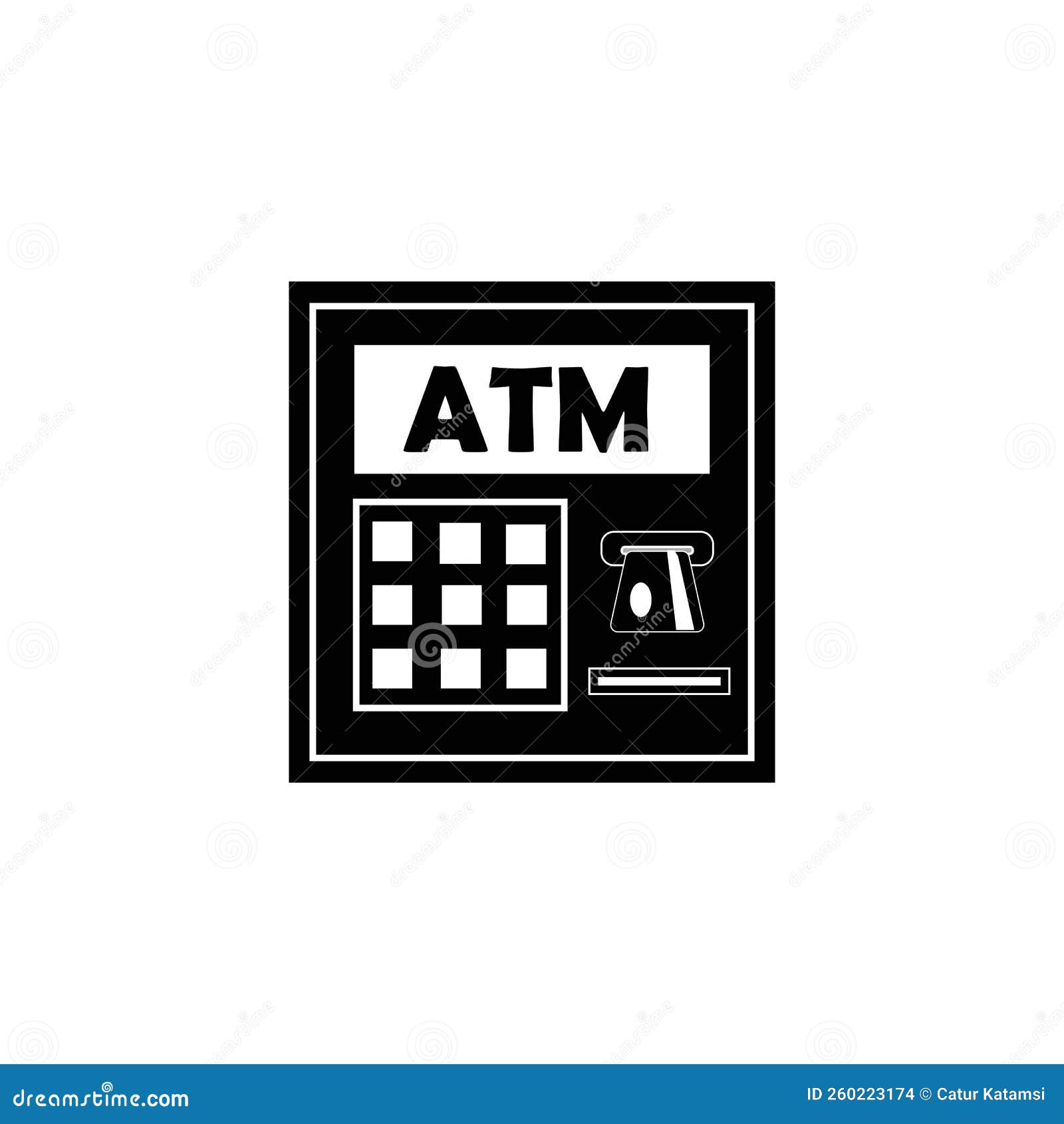Atm icon logo vector stock illustration. Illustration of account ...