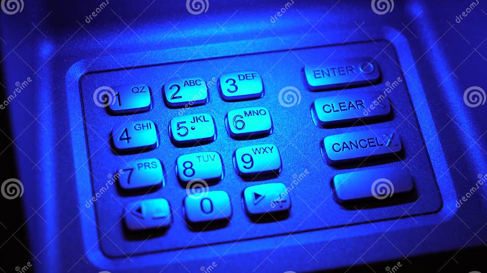 ATM key pad stock photo. Image of banking, electronic - 16772660