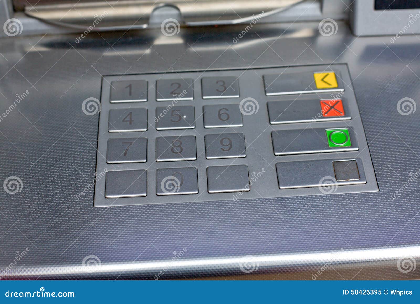 ATM keyboard stock image. Image of customer, credit, card - 50426395