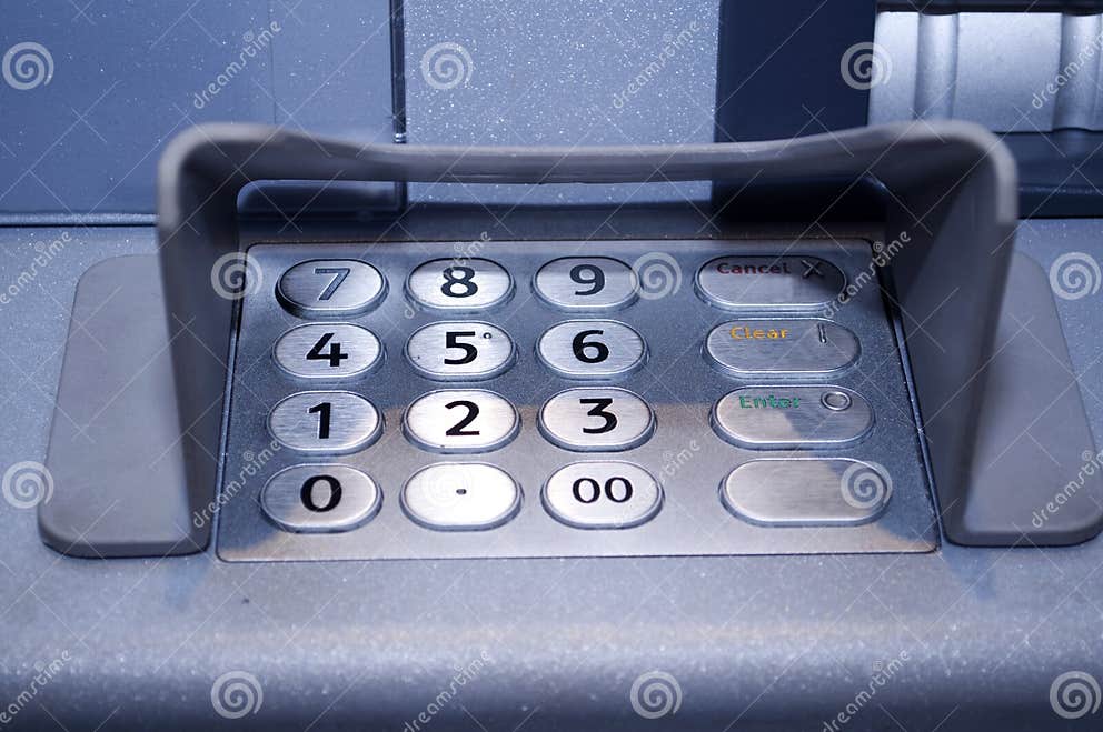 ATM keypad stock image. Image of machine, financial, finance - 22036137