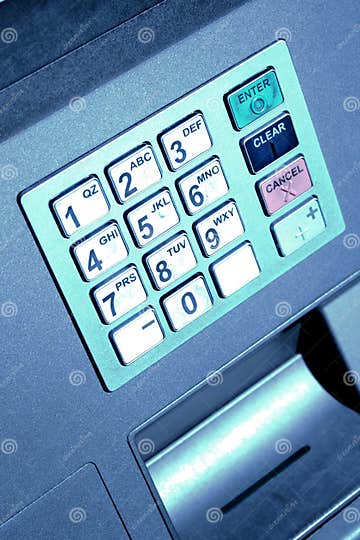 ATM Keypad stock image. Image of banking, access, money - 4670099