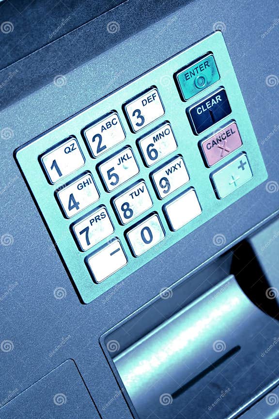 ATM Keypad stock image. Image of banking, access, money - 4670099