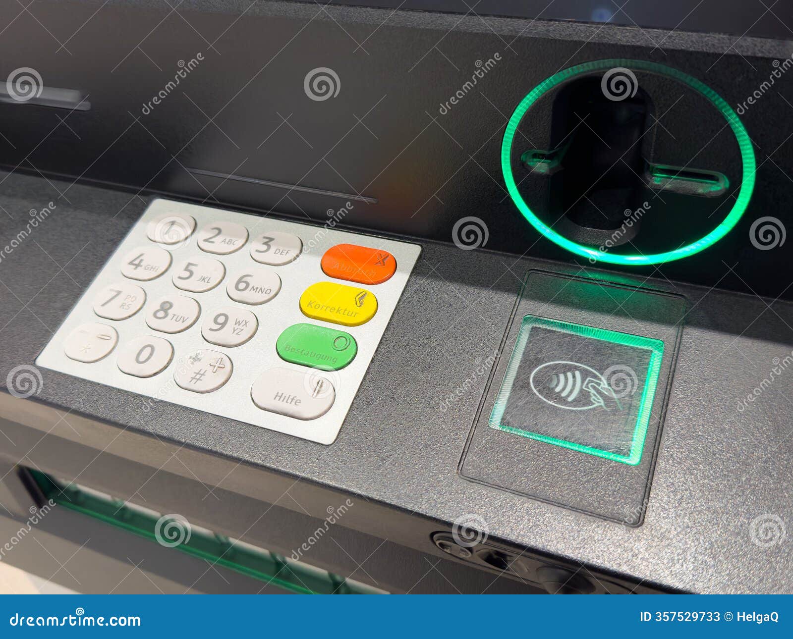 Atm Keypad and Card Reader with Contactless Payment Functionality ...