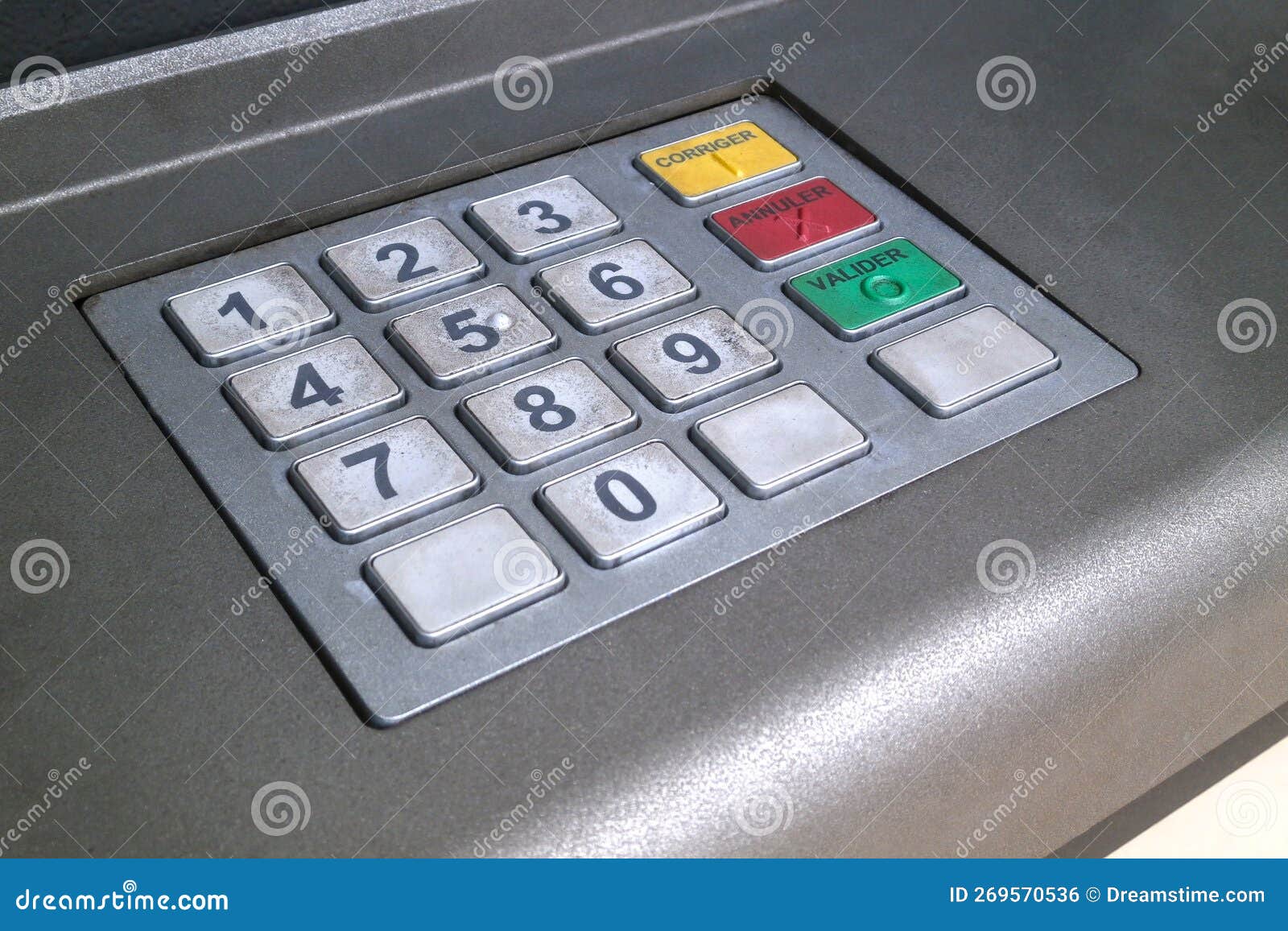 ATM keypad stock photo. Image of bank, technology, machinery - 269570536