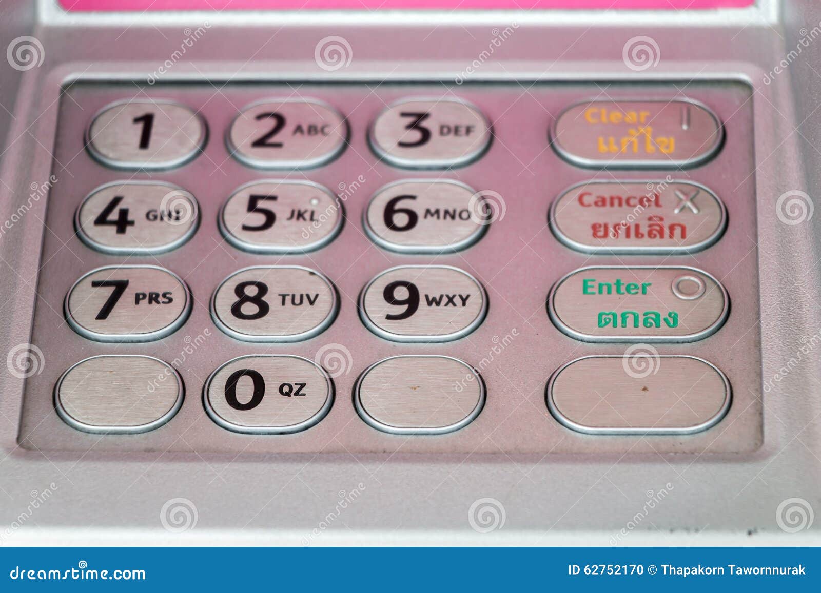 ATM keypad stock photo. Image of cash, gray, computer - 62752170