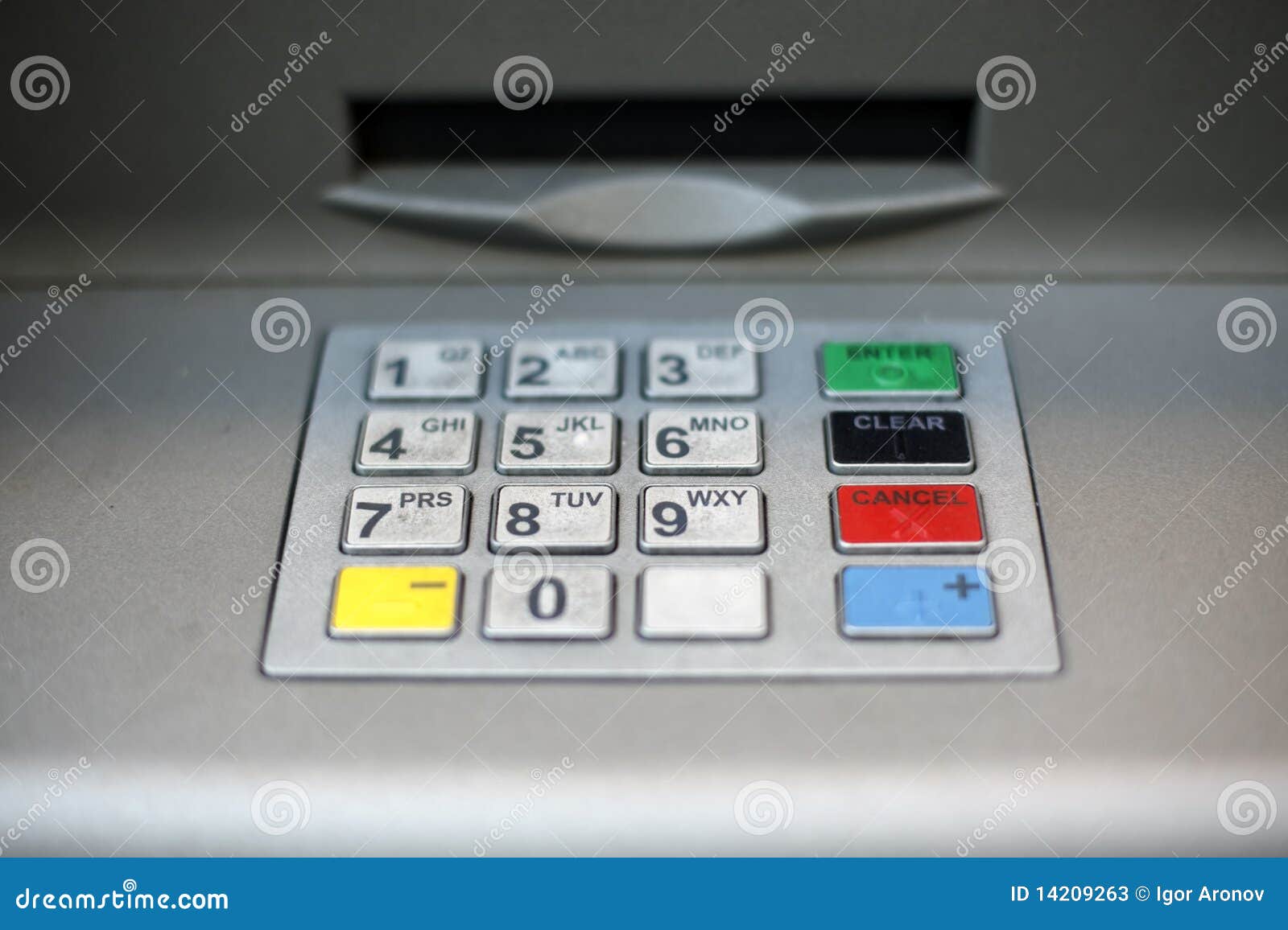 ATM keypad closeup stock image. Image of keypad, machine - 14209263