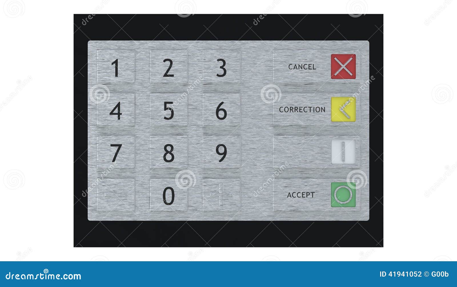 ATM Keypad stock illustration. Illustration of protection - 41941052