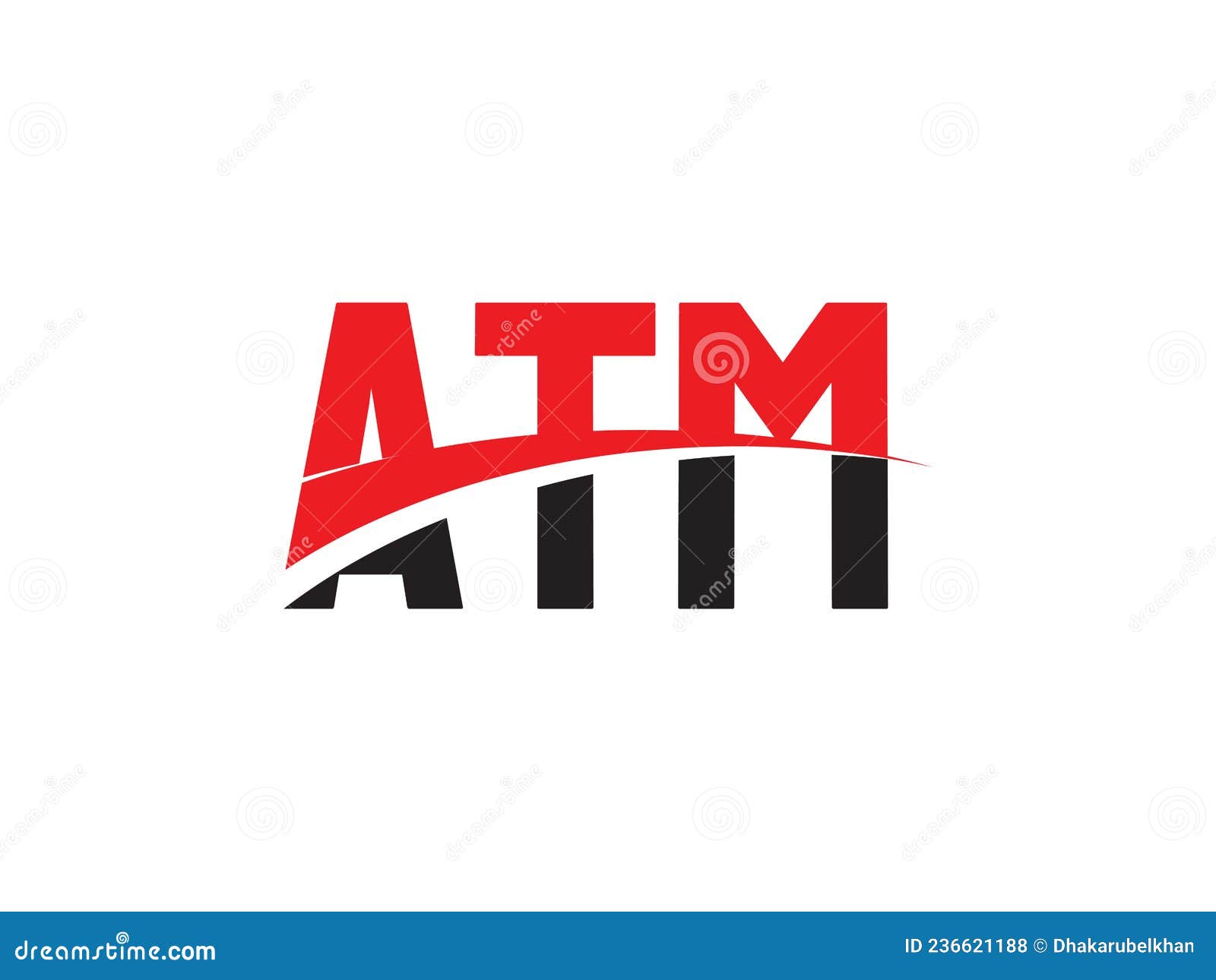 ATM Letter Initial Logo Design Vector Illustration Stock Vector ...