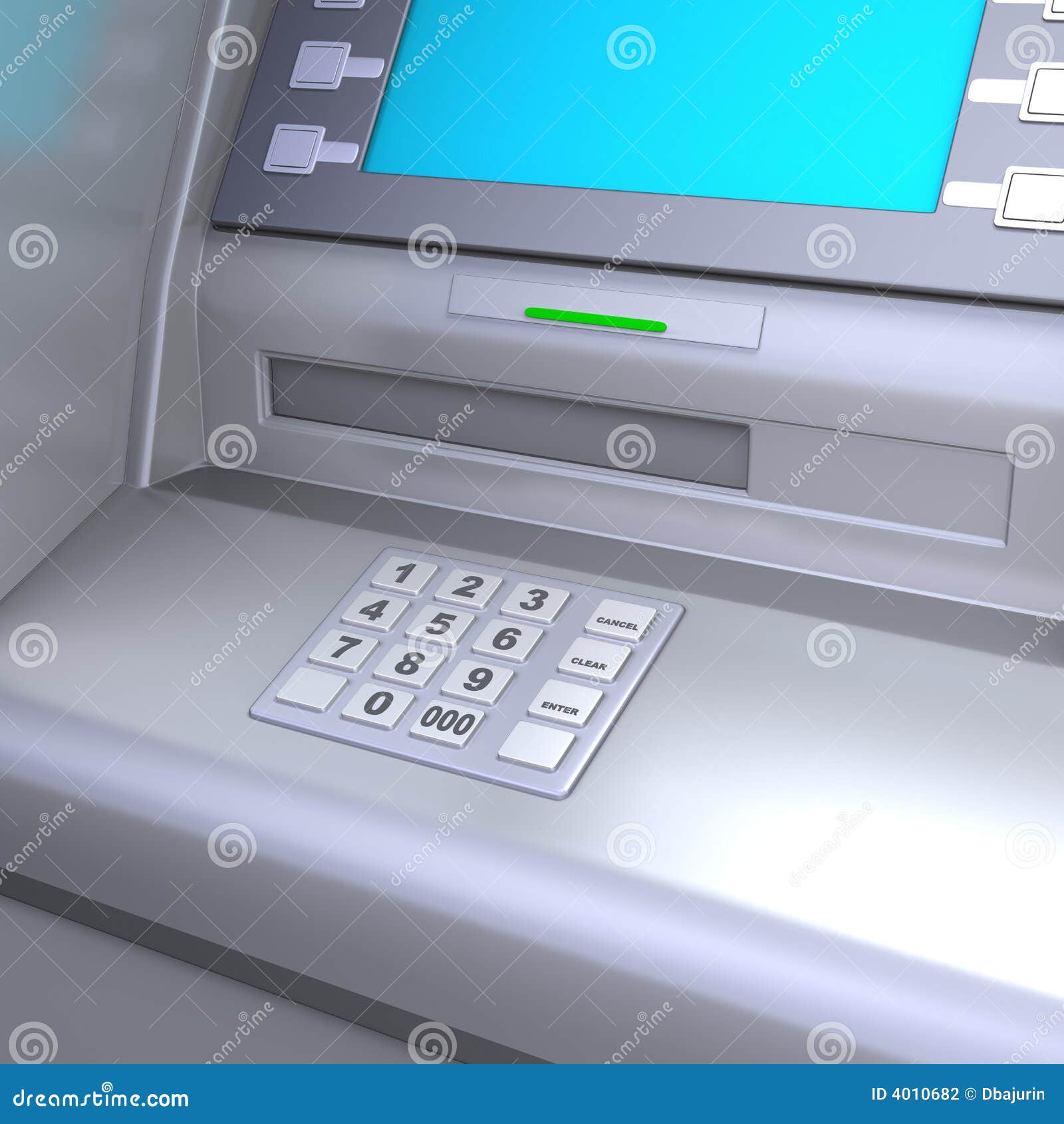 ATM machine stock illustration. Illustration of business - 4010682