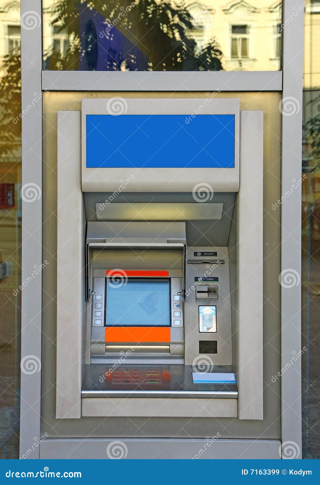 ATM machine stock image. Image of finances, dollars, dividends - 7163399