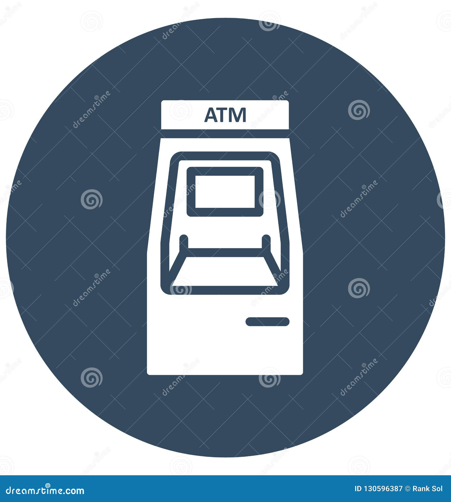 Atm Machine, Automated Teller Isolated Vector Icon that Can Be Easily ...
