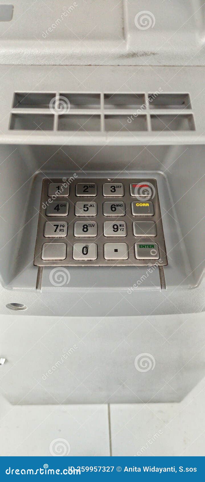 ATM Machine (automated Teller Machine) Button Stock Image - Image of entry, computer: 259957327