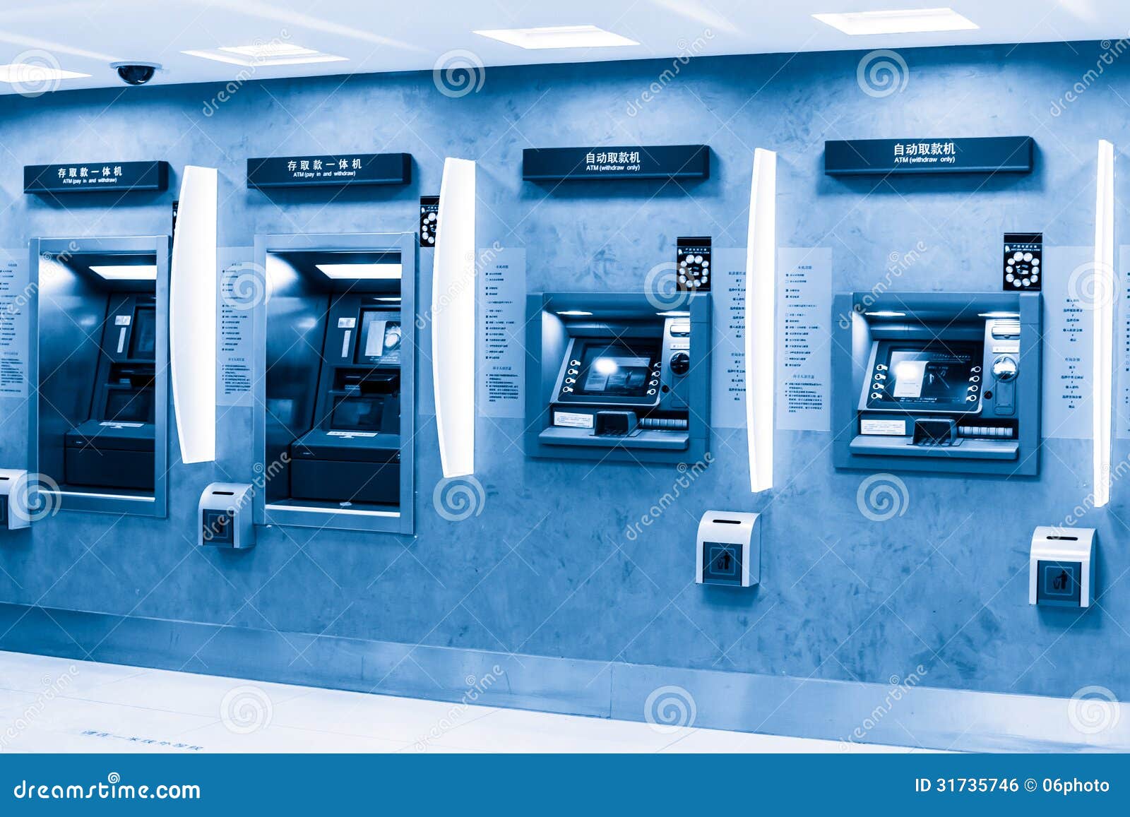 Atm machine stock photo. Image of commercial, deposit - 31735746
