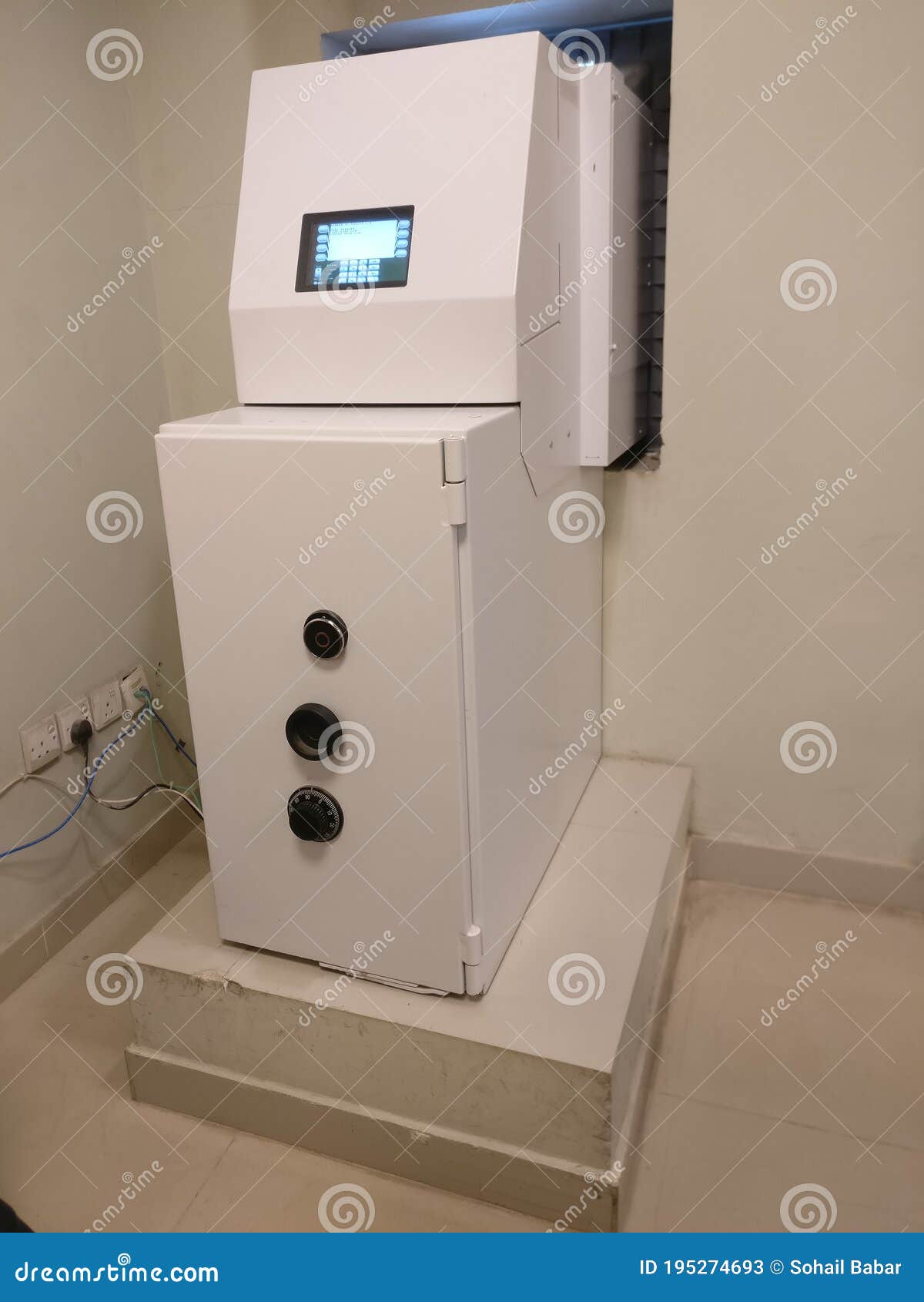 ATM Machine Behind the Scene Stock Image - Image of bathroom, kitchen ...