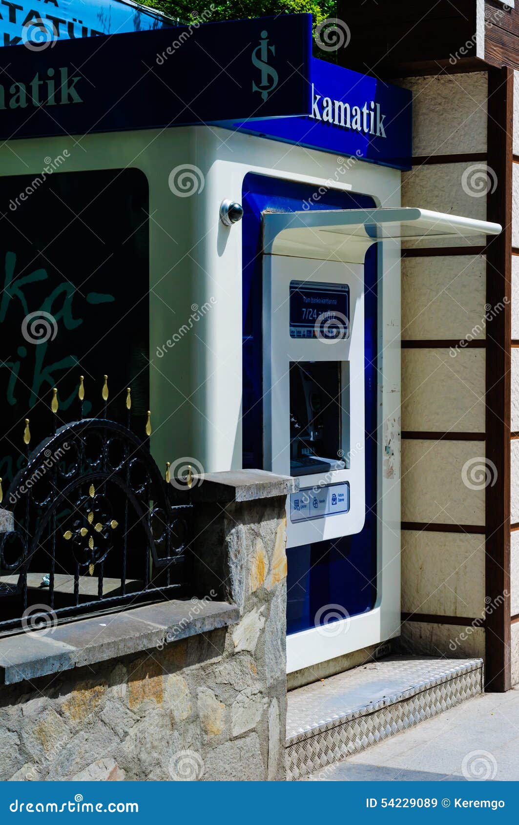 ATM Machine editorial stock image. Image of camera, white - 54229089