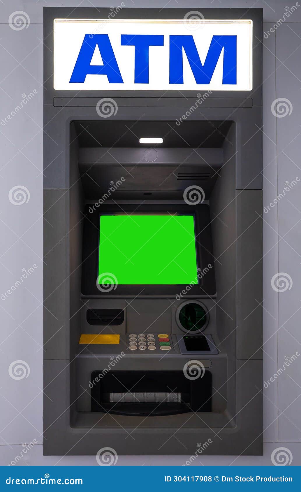 ATM machine. stock photo. Image of bancomat, money, deposit - 304117908