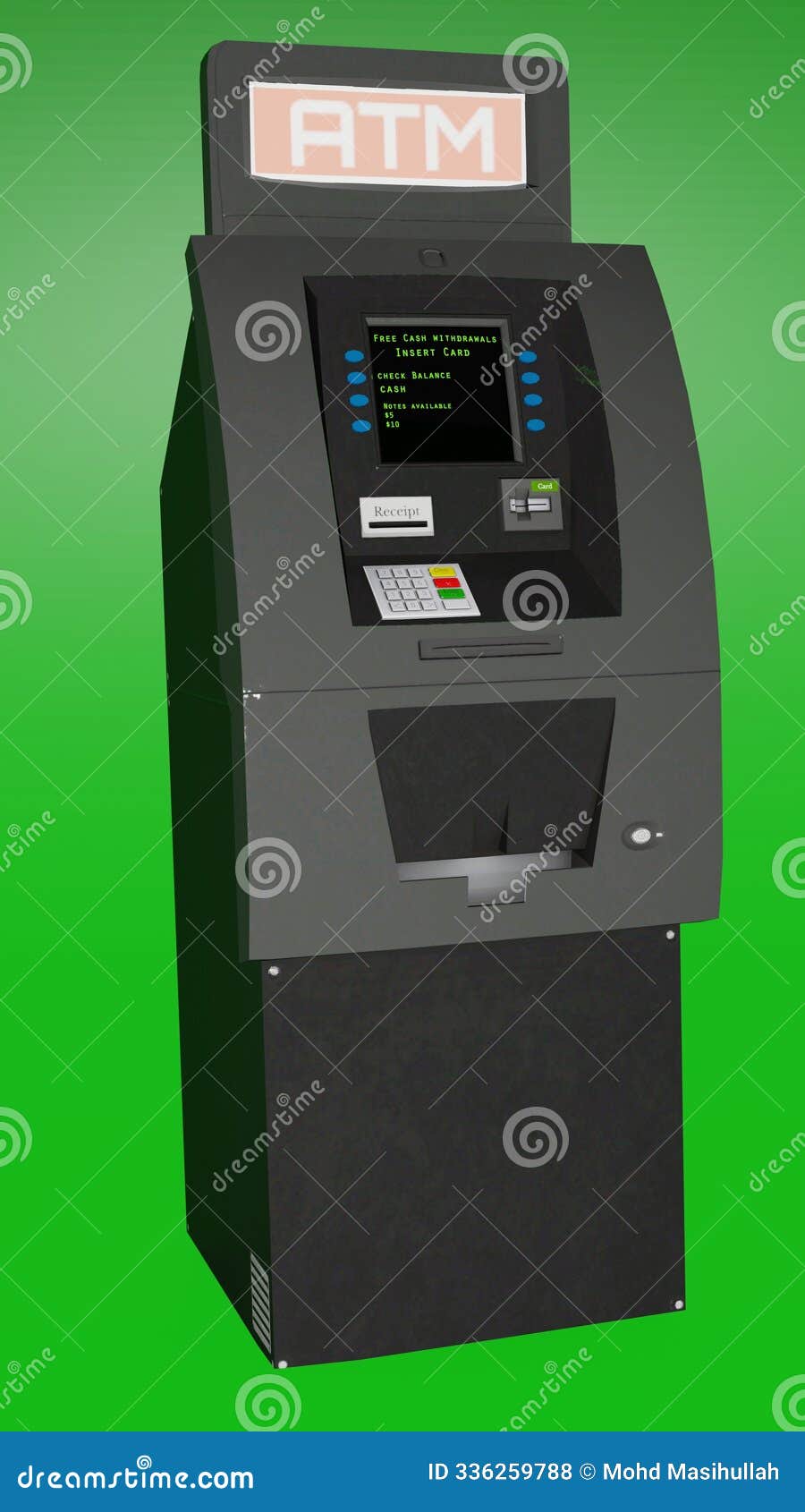 Atm machine stock photo. Image of laptop, electronics - 336259788
