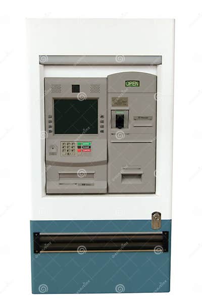 ATM machine - Isolated stock photo. Image of automated - 1371798