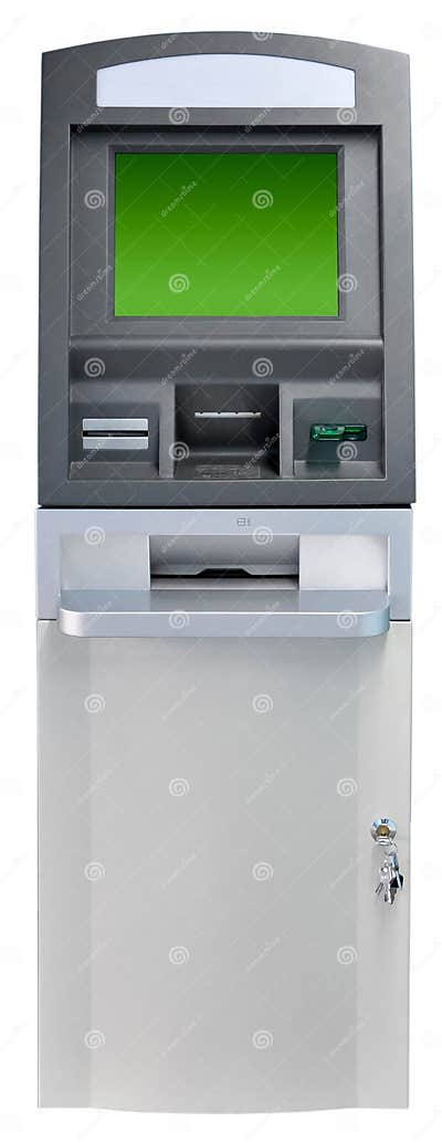 ATM machine isolated stock photo. Image of cash, debit - 18445444