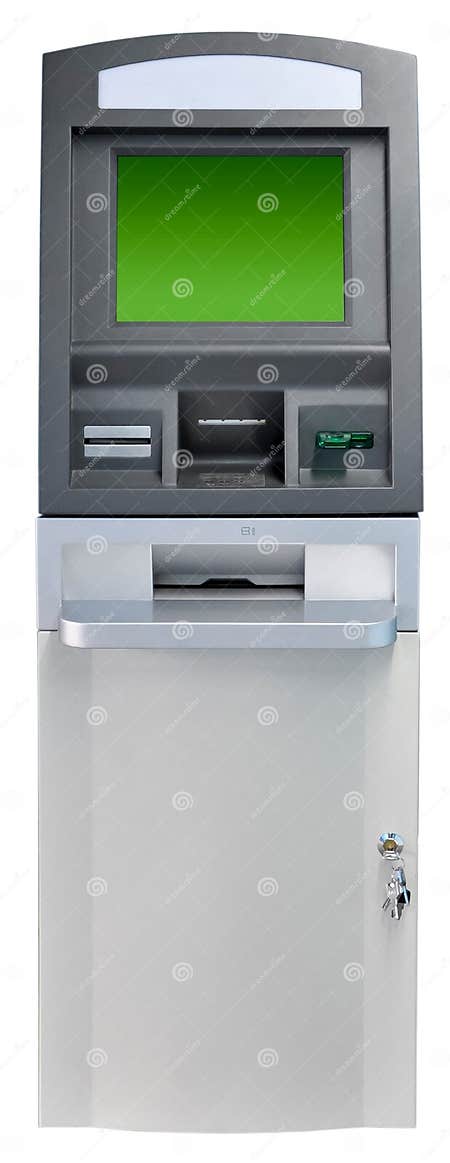 ATM machine isolated stock photo. Image of cash, debit - 18445444