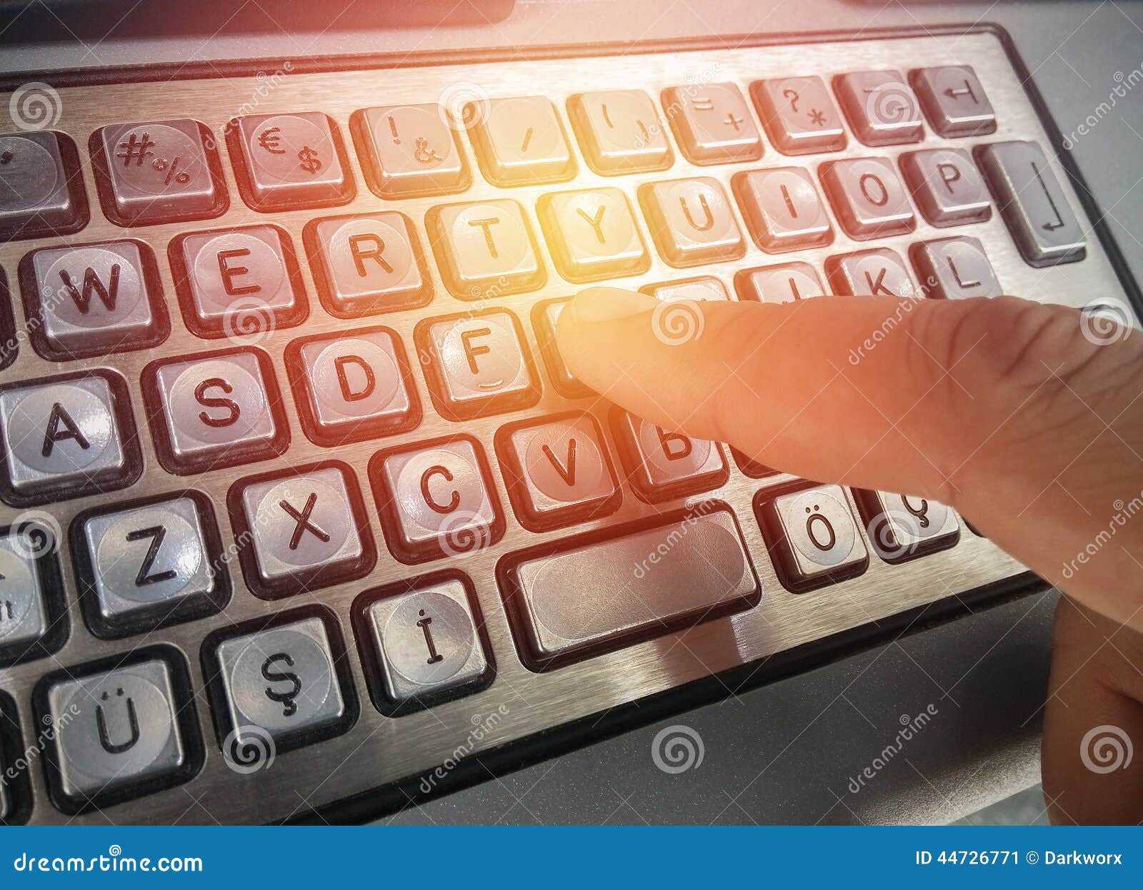 ATM machine keyboard stock image. Image of keypad, entry - 44726771
