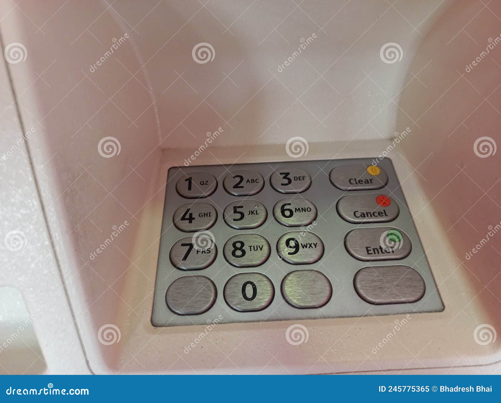 ATM machine number stock image. Image of light, hand - 245775365