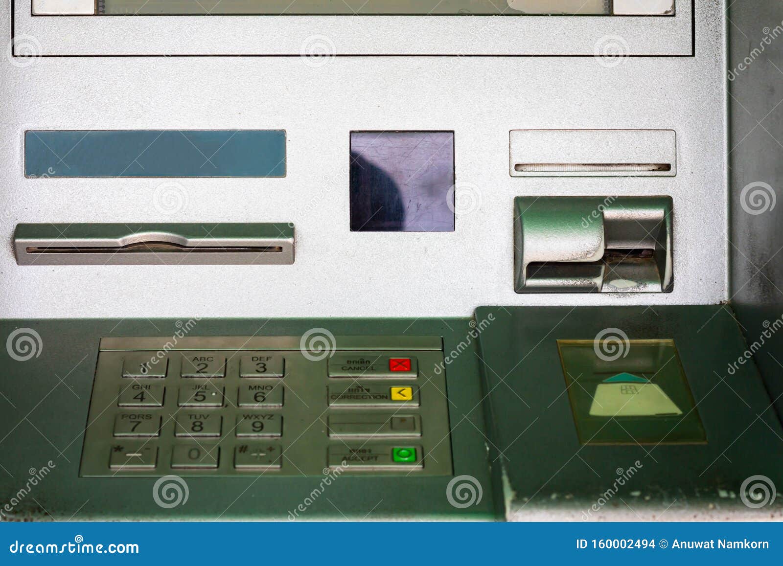 ATM machine wall stock photo. Image of terminal, currency - 160002494