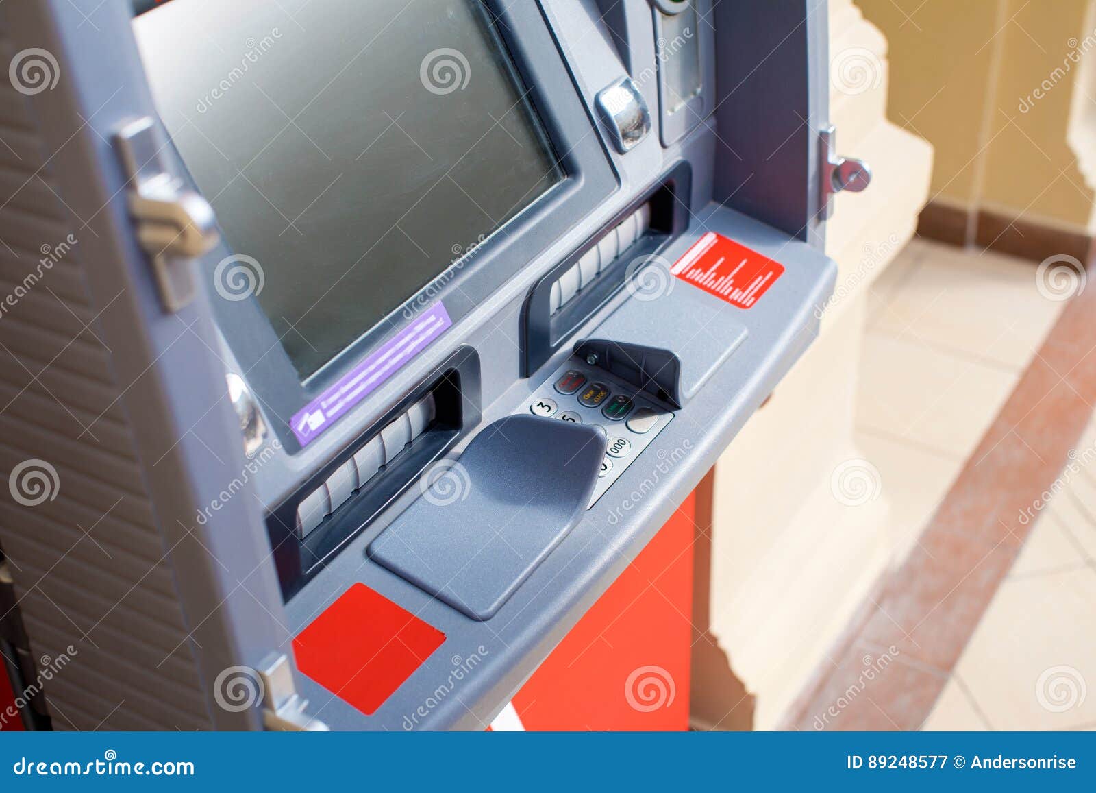 ATM in the Mall without People Stock Image - Image of paying, identity ...